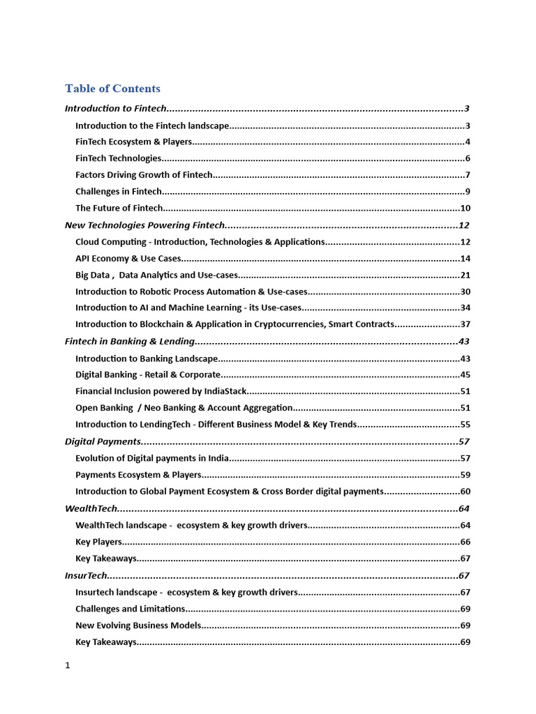 Introduction To Fintech | PDF | Cloud Computing | Big Data