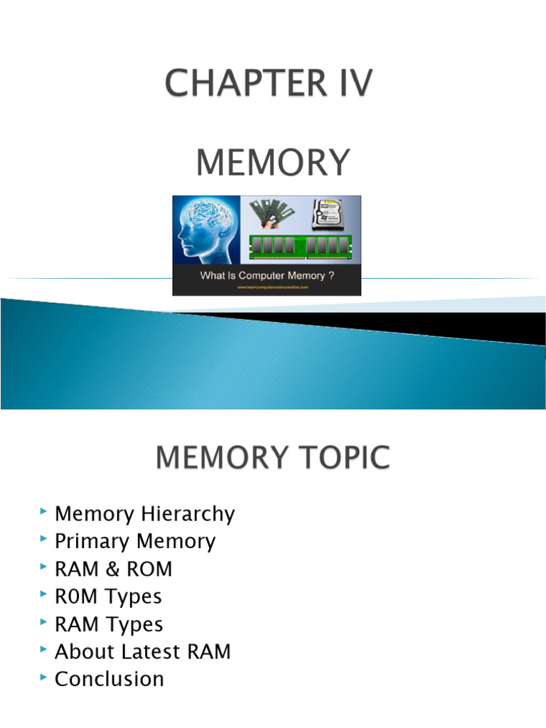 About Memory & Its Types | PDF | Random Access Memory | Read Only Memory