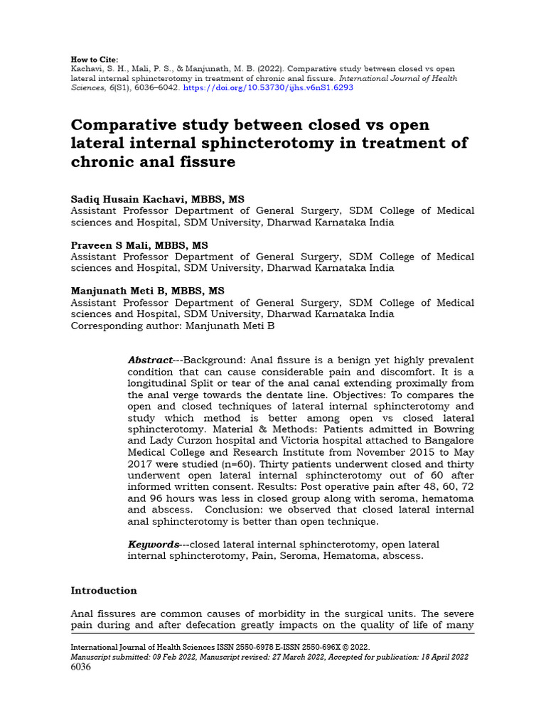Comparative Study Between Closed Vs Open 04c1c08a | PDF | Medical ...