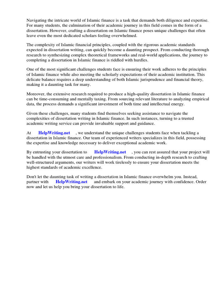 Dissertation Islamic Finance | PDF | Islamic Banking And Finance | Banks