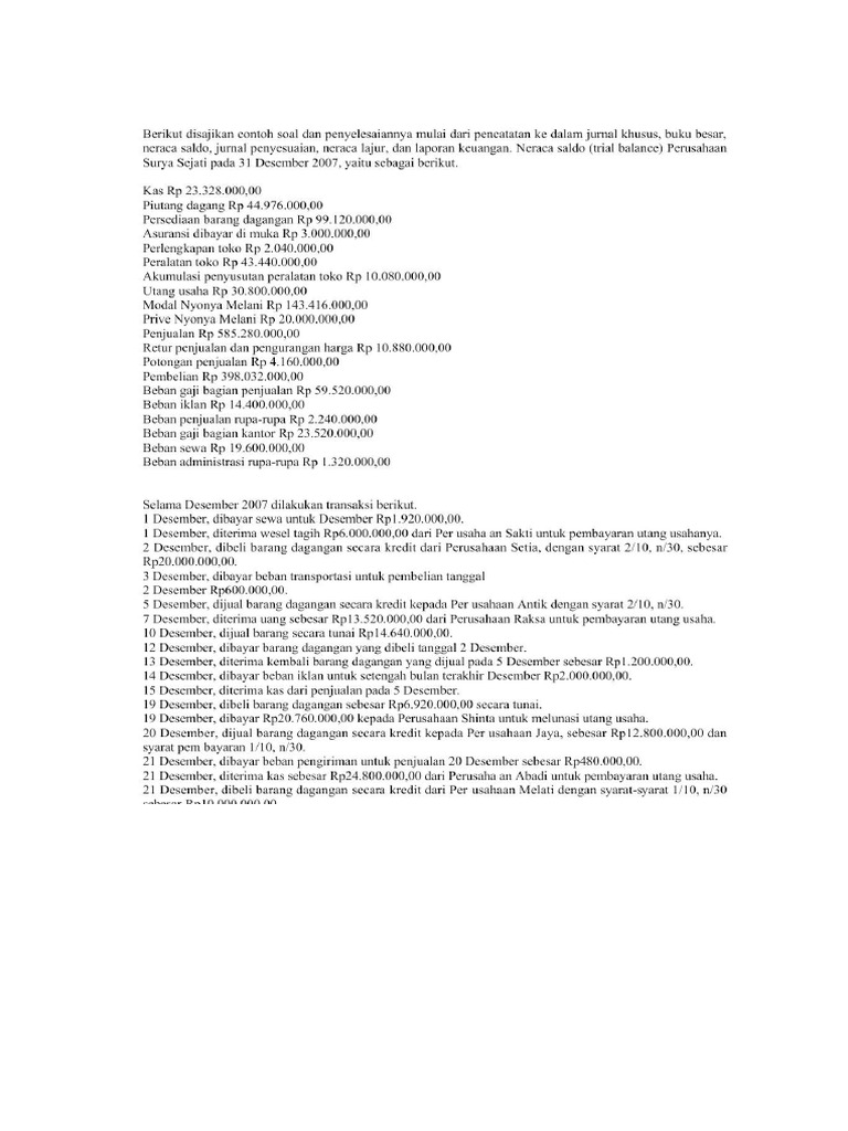 Siklus Akuntansi | PDF