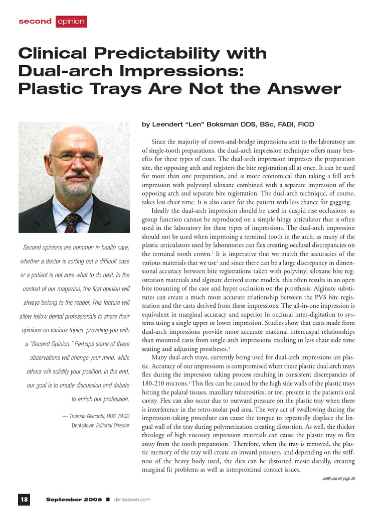 Dual Arch Plastic Trays | PDF | Dentistry | Anesthesia