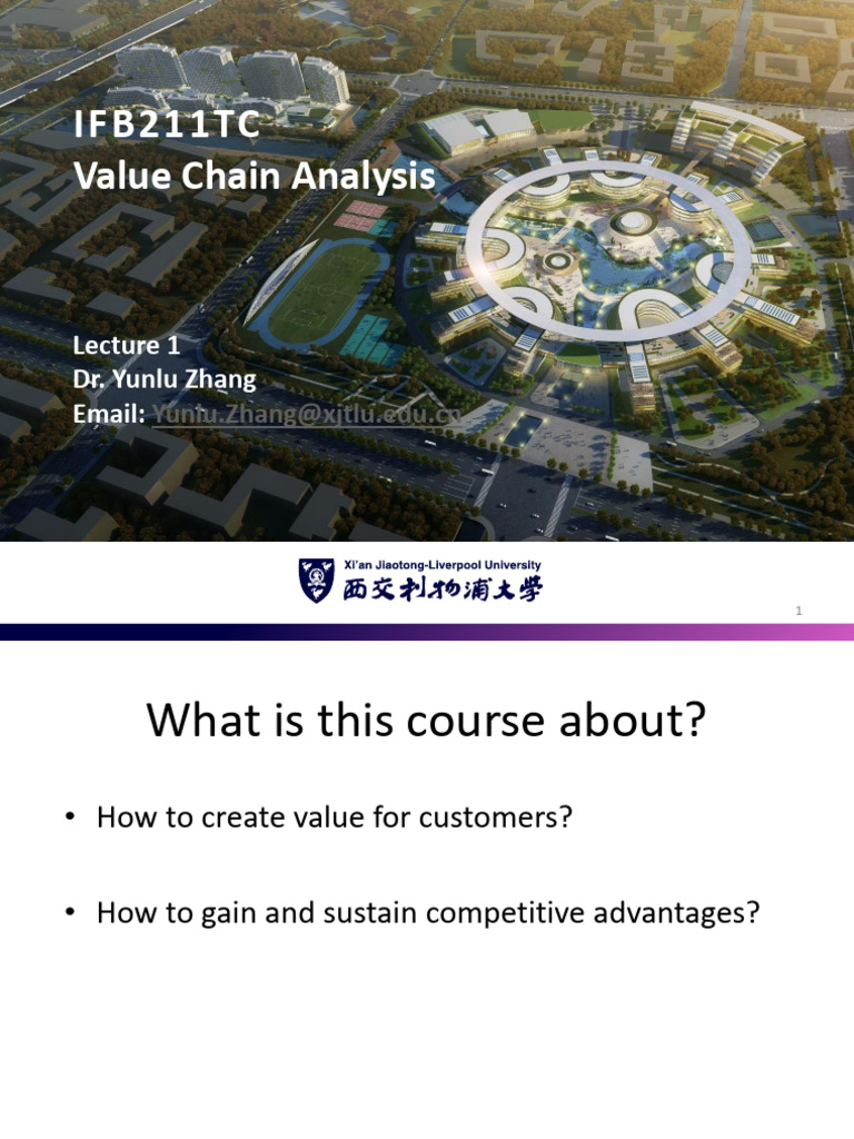IFB211TC-Lecture 1 | PDF | Value Chain | Supply Chain