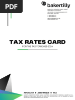 Tax Rate Card For Tax Year 2025-26 | PDF | Taxes | Capital Gain