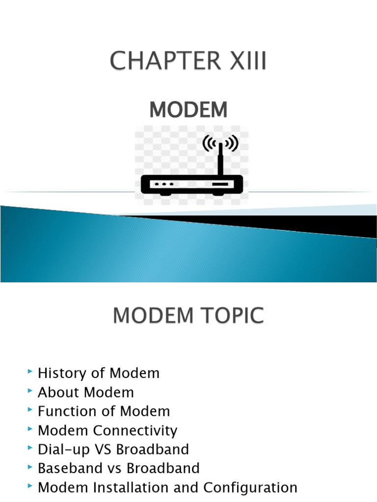 Modem & Broadband | PDF | Modem | Broadband