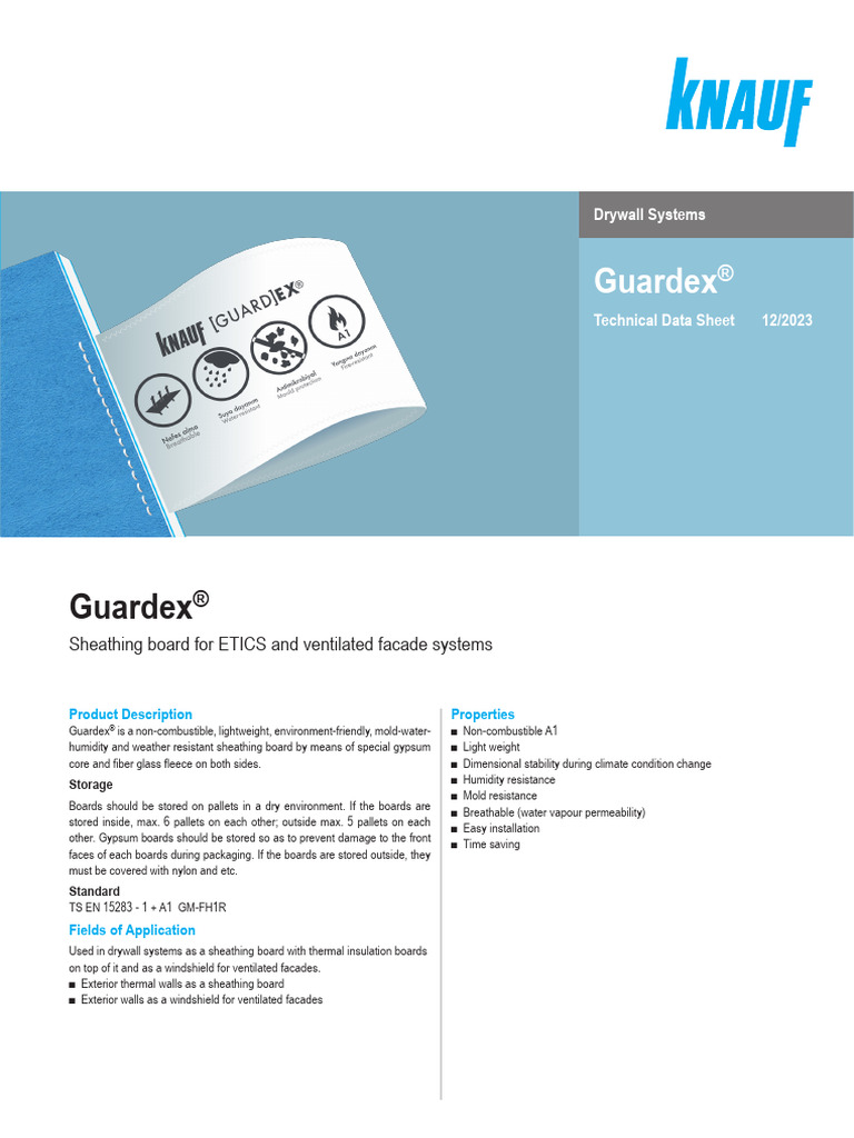 Guardex ENG 2023 | PDF | Drywall | Materials