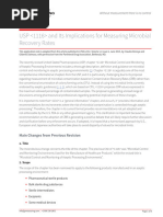 USP Guidelines for Aseptic Monitoring | PDF | Colony Forming Unit ...