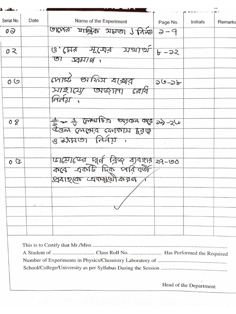 Physics 2nd Practical | PDF