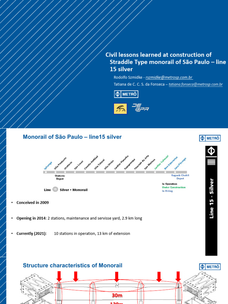 P16 Civil Lessons Learned at Construction of Straddle Type Monorail of ...