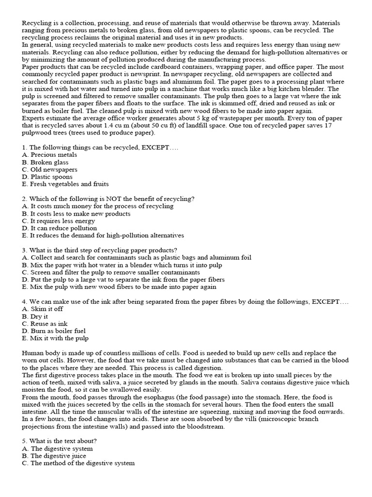 Explanation Text Exercise | PDF | Chocolate | Biodiesel