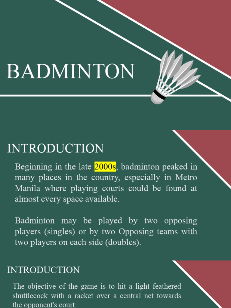 Badminton | PDF | Referee | Sports