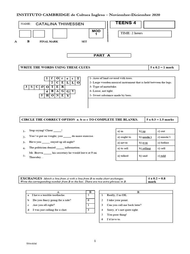 Catalina Thiwessen - TN4-01M - Sin Respuestas | Download Free PDF | Rainforest | Habitat
