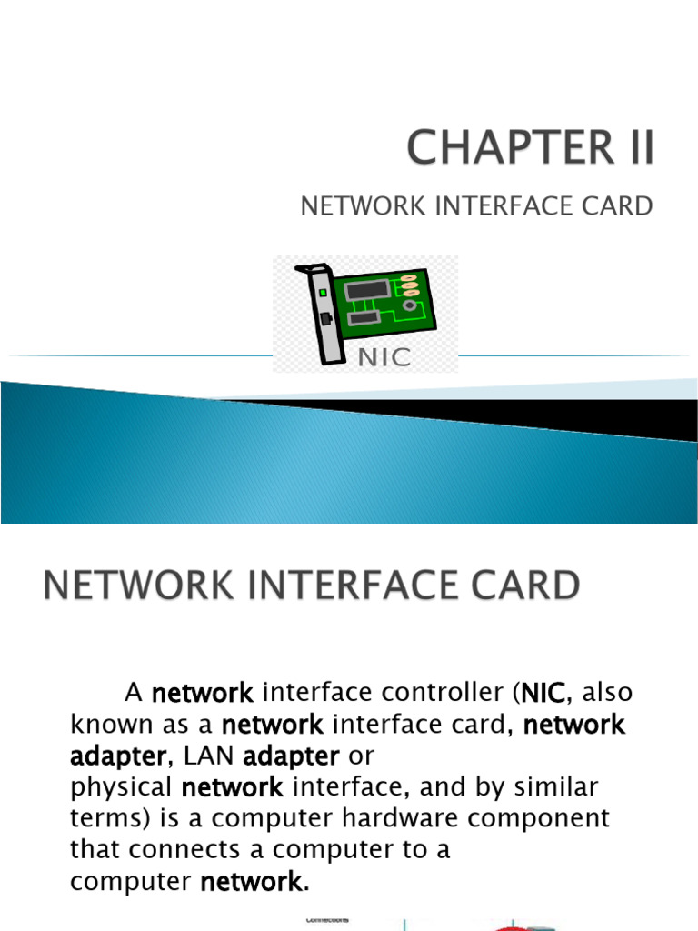 NIC & Switch Hub | PDF | Network Switch | Network Interface Controller