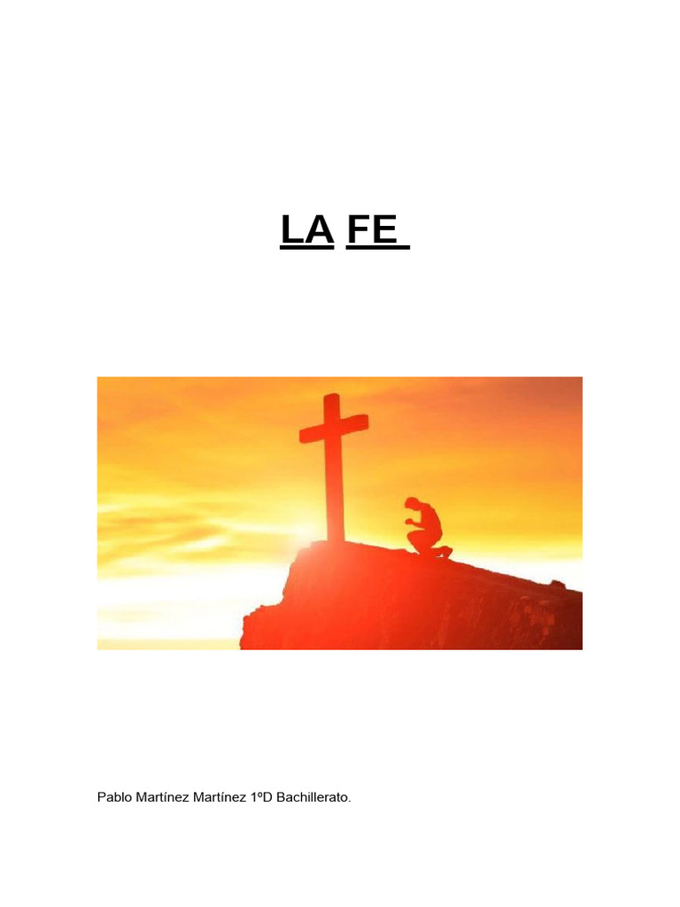 LA FE | PDF | Fe | Dios