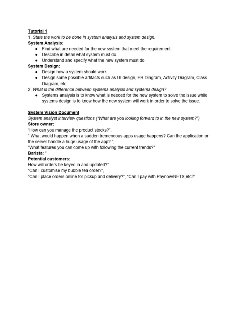 Tut1 Ex | PDF | Service Industries | Business