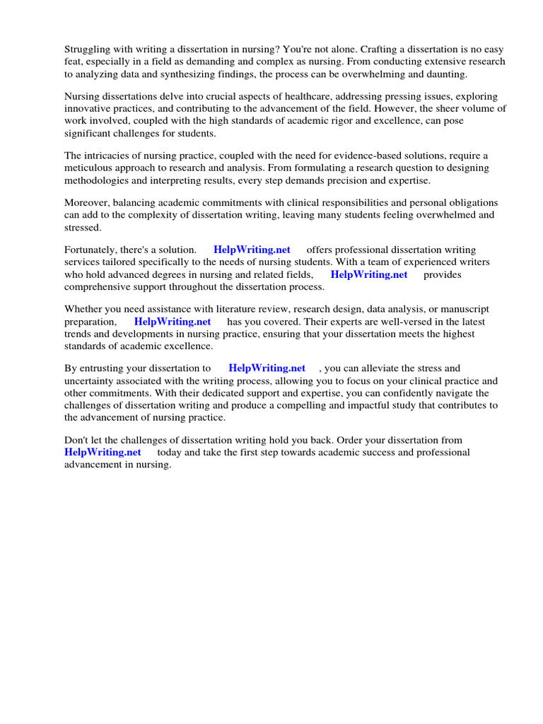 Implications For Practice Nursing Dissertation | PDF | Nursing | Health ...