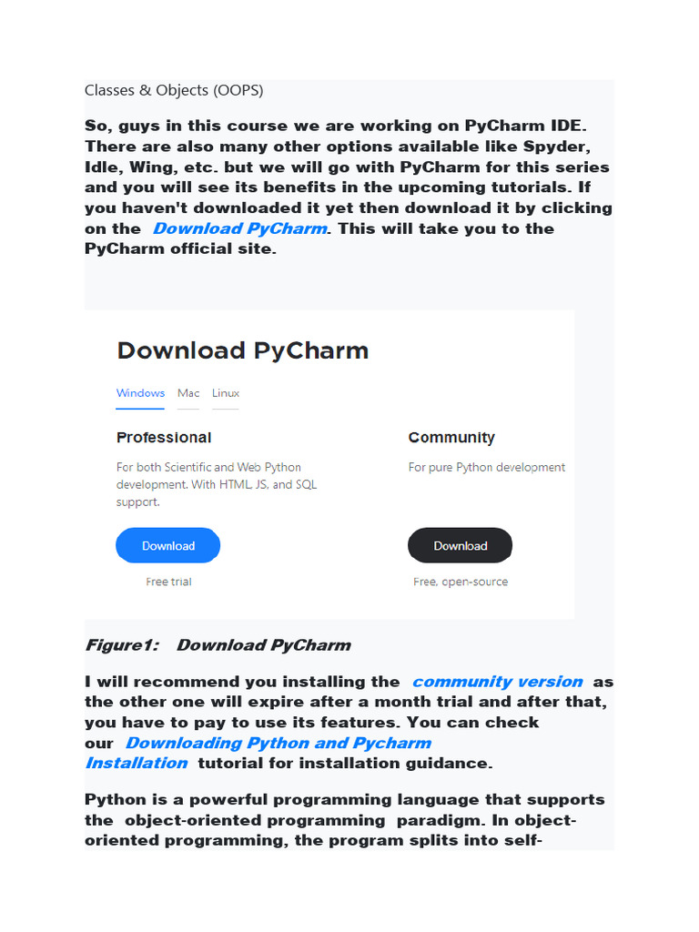 34classes And Objects Oops Pdf Object Oriented Programming Class Computer Programming 7997