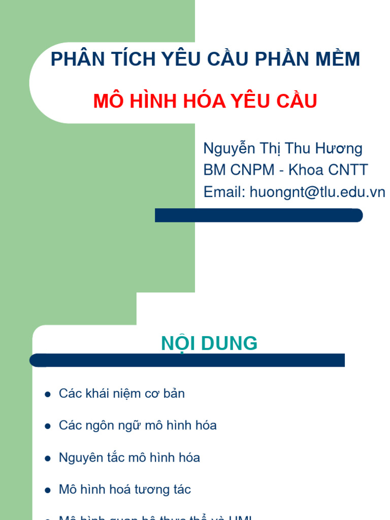 Mo Hinh Hoa Yeu Cau | PDF