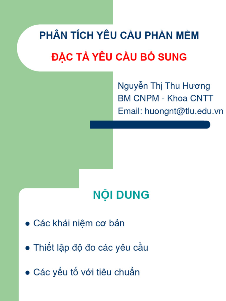 Cac Yeu Cau Bo Sung | PDF
