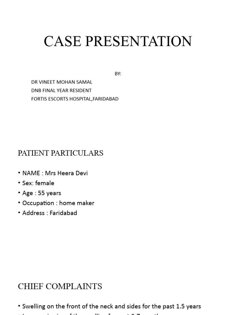 Multinodular goitre CASE PRESENTATION | PDF | Thyroid | Hyperthyroidism