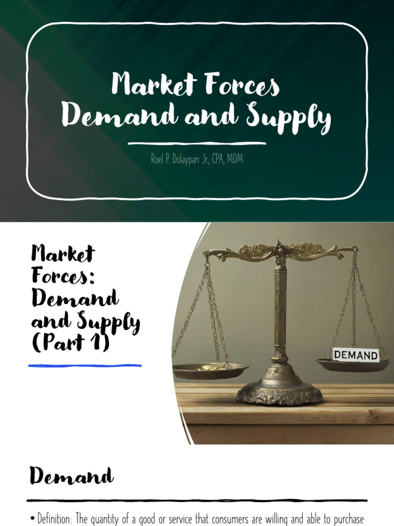 Module-4-Market-Forces-Demand-and-Supply | PDF | Demand | Supply ...