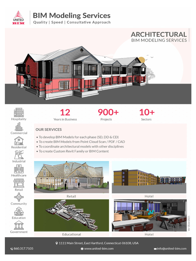 Architectural BIM Modeling Services Brochure by United BIM - VerJan2021 ...