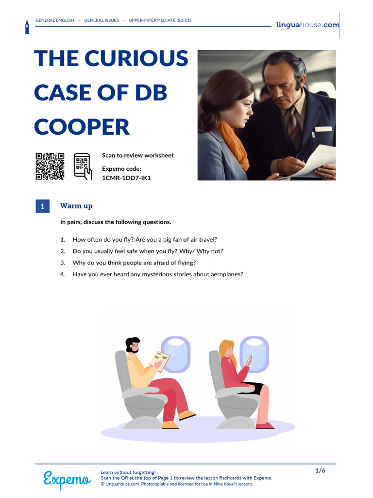 DB Cooper: A Case Study for B2-C1 Learners | PDF | Language Arts & Discipline | Foreign Language ...