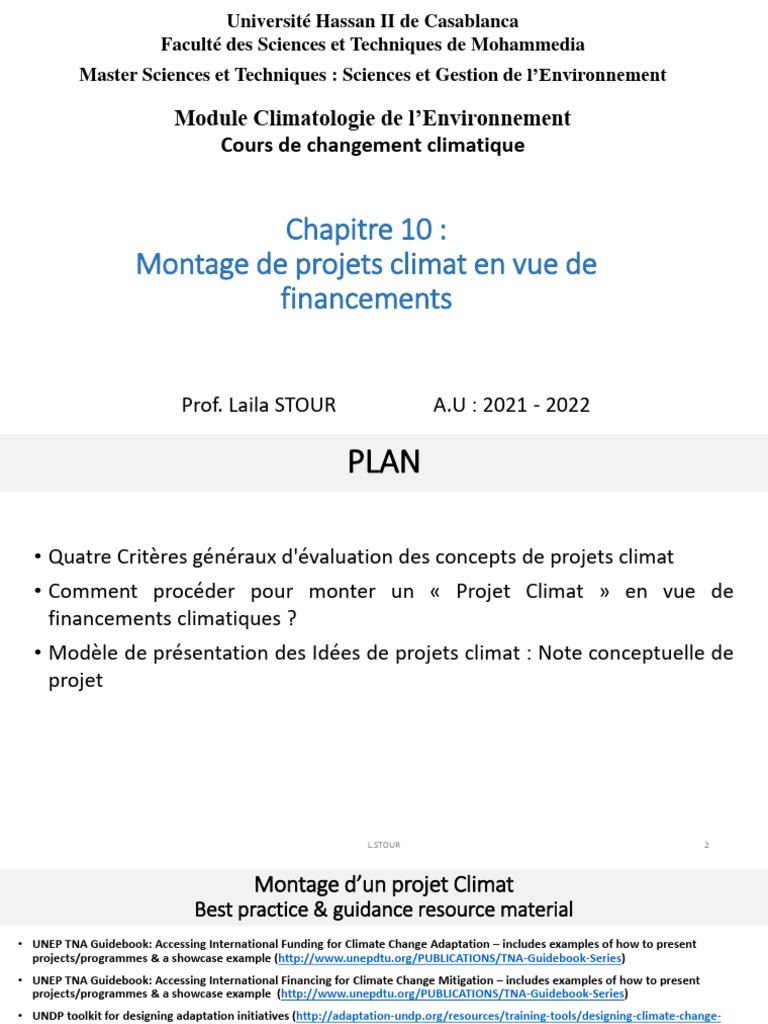 Chapitre 10 Montage Projets climat 2022 LStour | PDF | Natural Environment | Climate Change