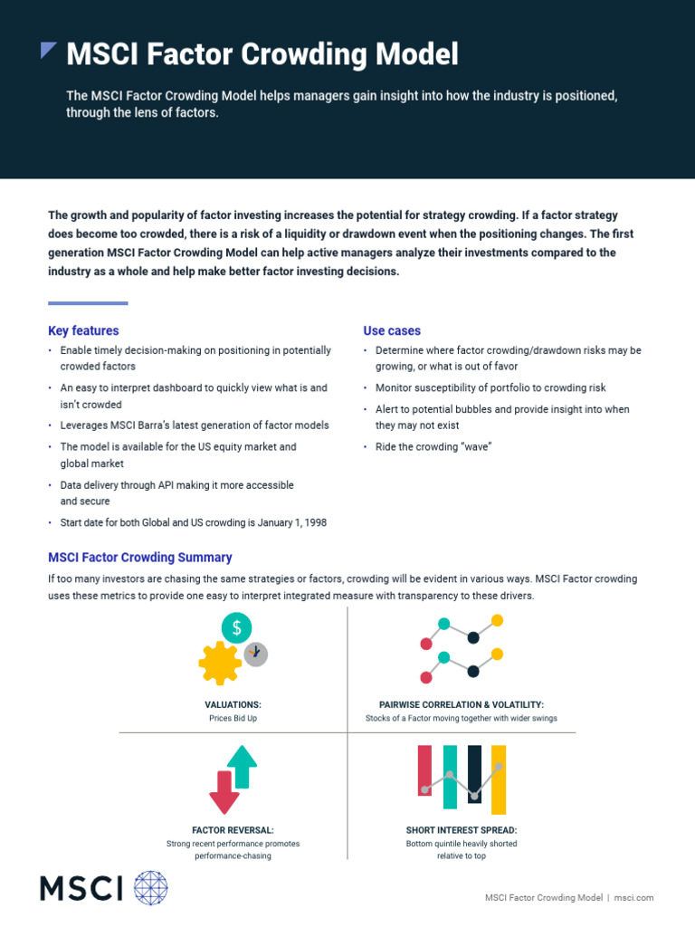 MSCI Factor Crowding Model Cfs en 2019 | PDF | Investing | Msci