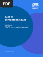 OSCE Exam Preparation Guide for Nurses | PDF | Nursing | Clinical Medicine