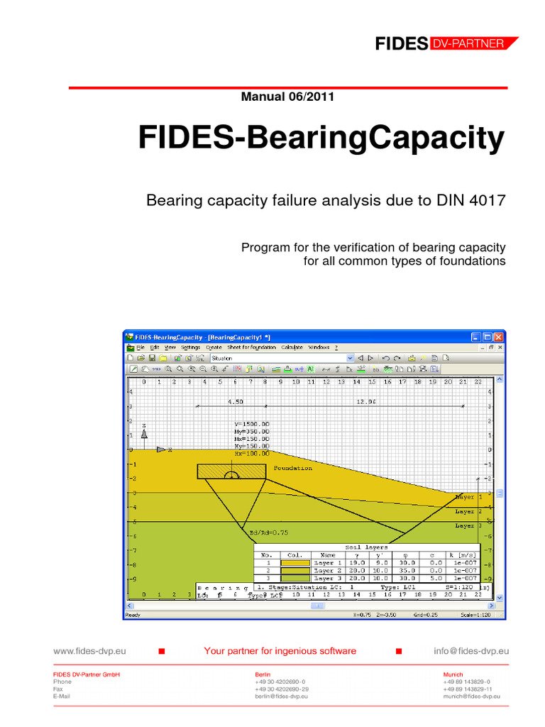 FIDES BearingCapacity | PDF | Computer File | Computing