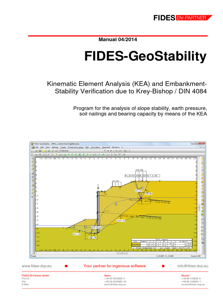 FIDES GeoStability e | PDF | Computing | Software