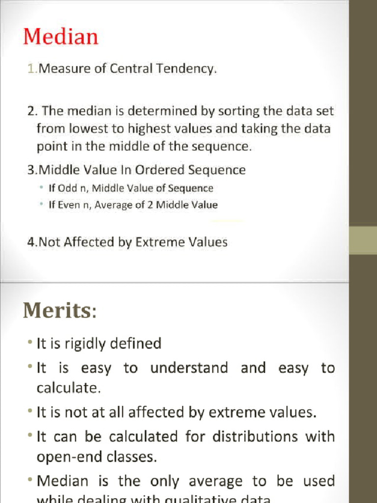 Median and Mode 1 | PDF