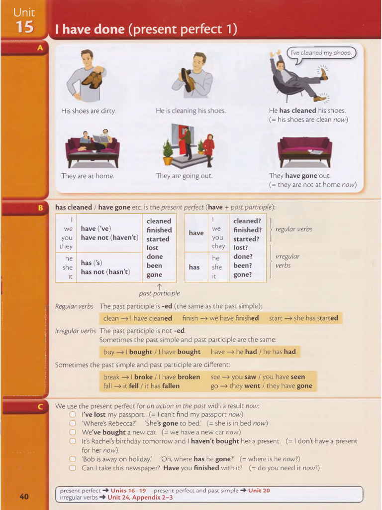Semester 5 - Present Perfect | Download Free PDF | Language Mechanics | Linguistics