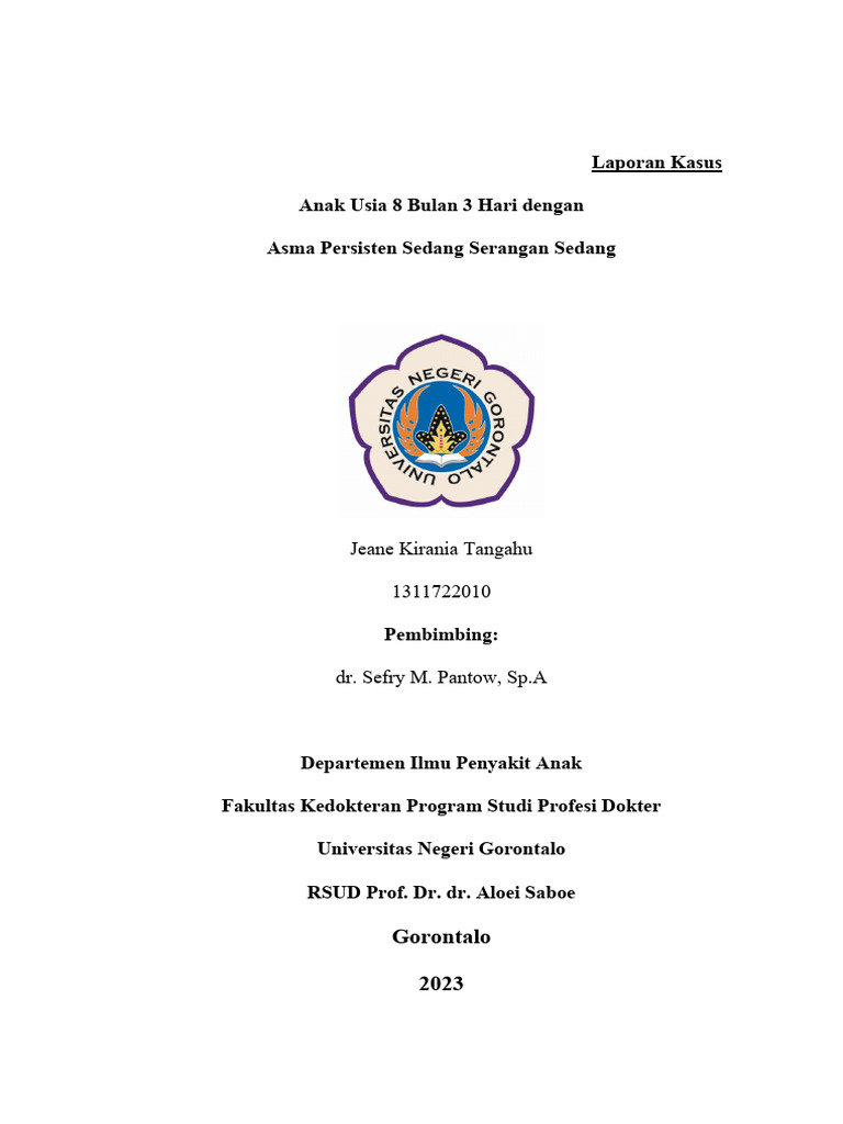 Laporan Kasus Asma | PDF | Pengembangan Diri | Kesehatan Holistik