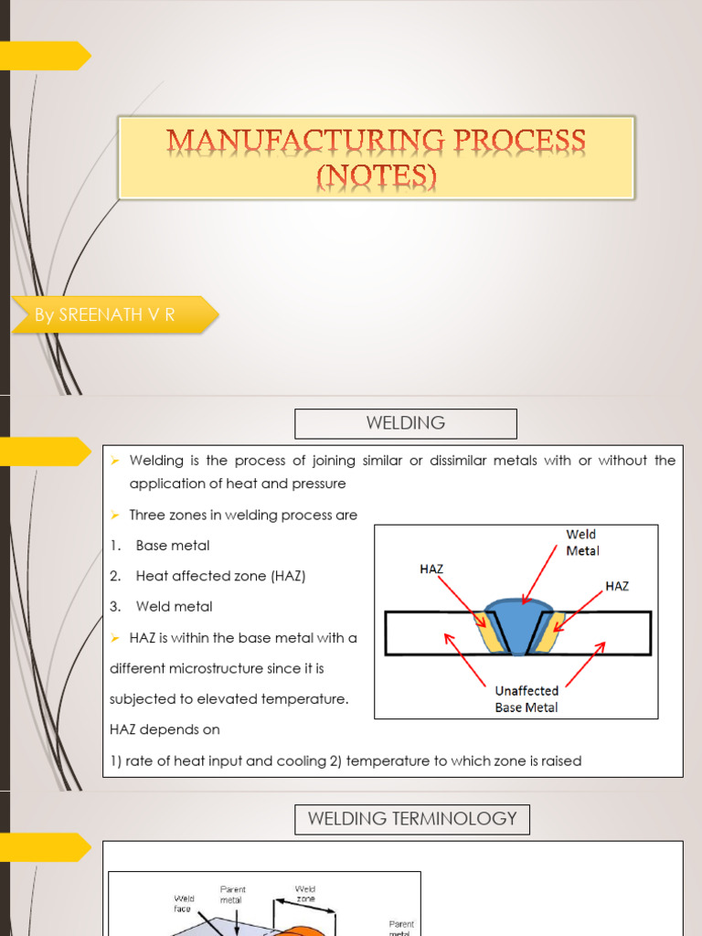 Manufacturing Notes | PDF | Welding | Construction