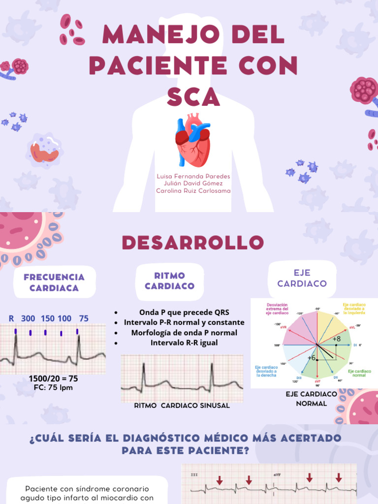 MANEJO DEL PACIENTE CON SCA | PDF | Causas de la muerte | Medicina