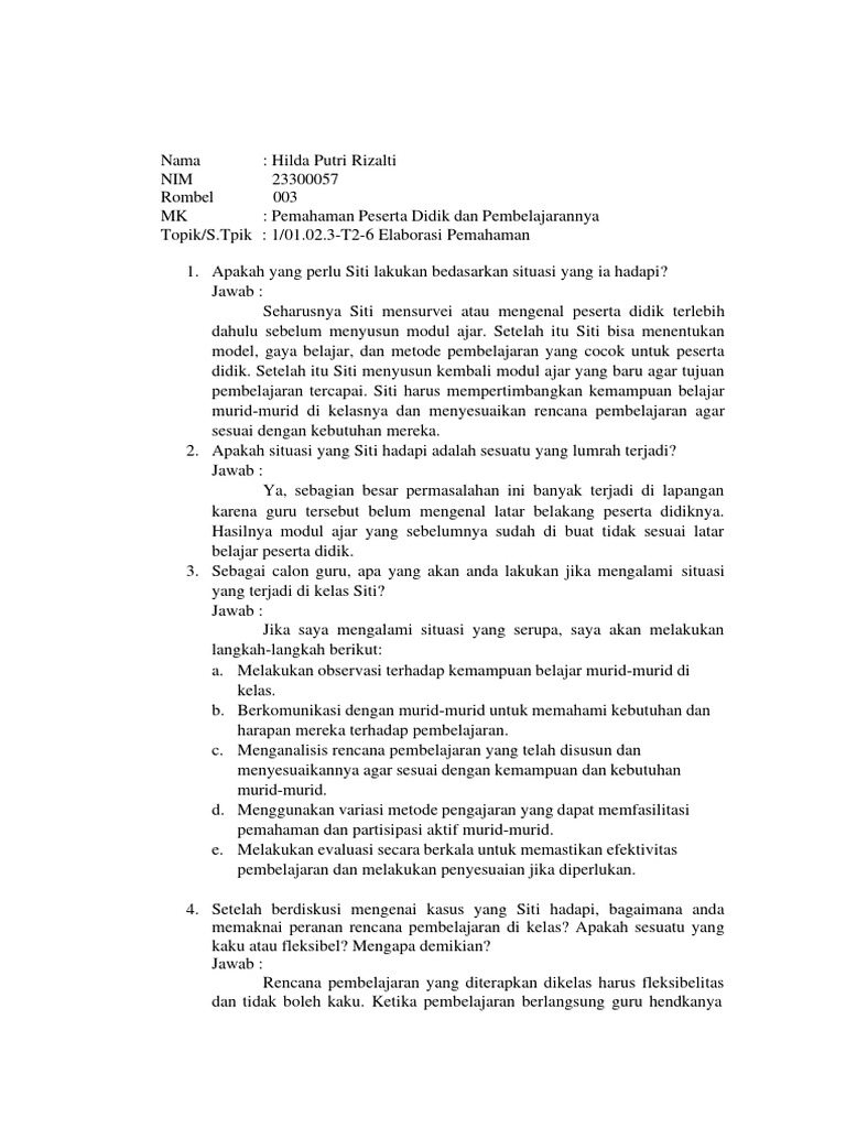 Elaborasi T02 - PPDP. Hilda Putri R | PDF