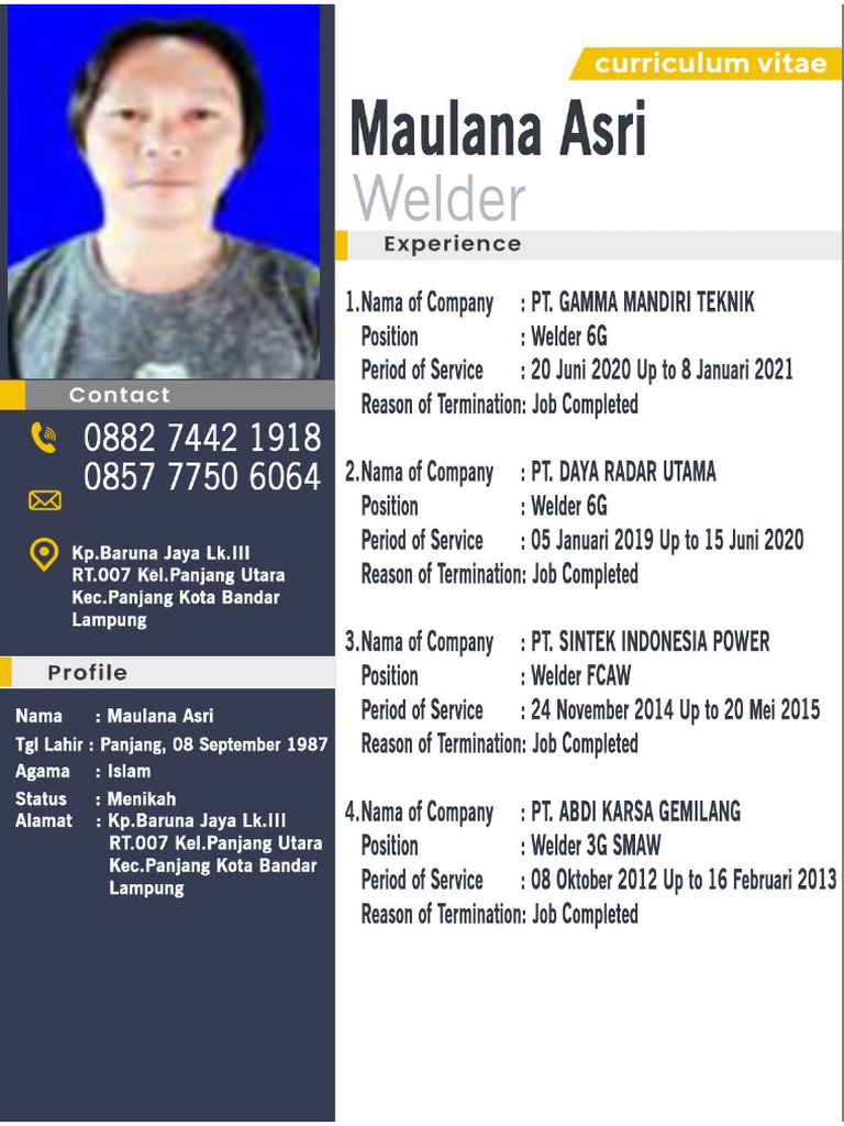 CV - Maulana Asri | PDF