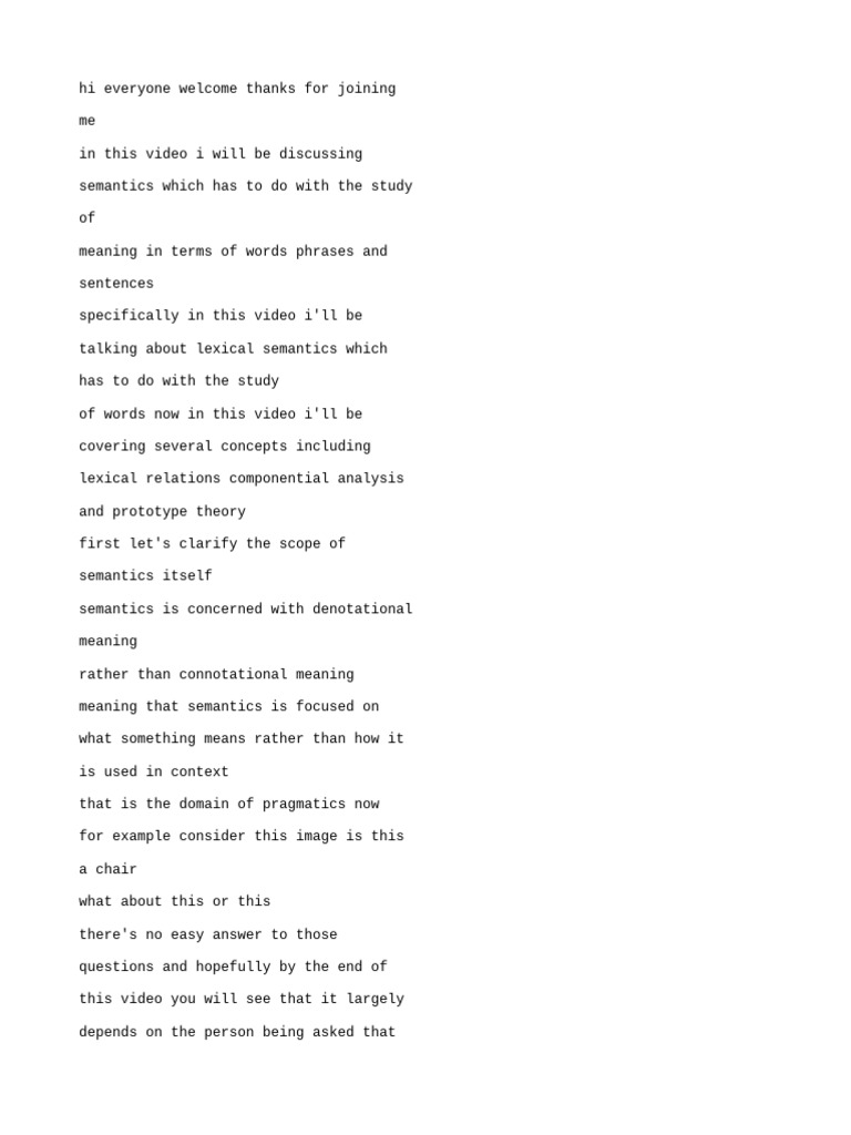 Lexical Semantics - English -generated) | PDF | Semantics | Lexical ... Lexical Semantics - English -generated) | PDF | Semantics | Lexical ...