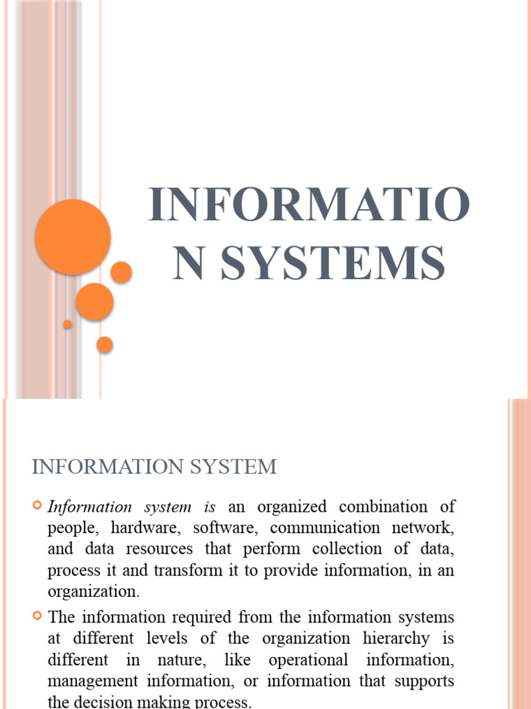 UNIT 12-Information Systems | PDF | Information | Information System