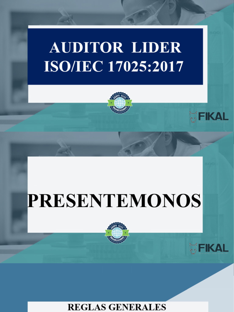 Presentacion Auditor Interno ISO 17025 - Ver 04 - Ago 2019 | PDF | Laboratorios | Calibración