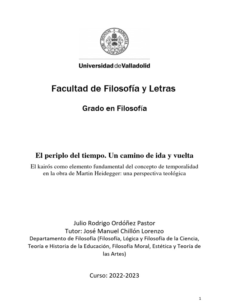 Heideger Dasein | PDF | Martin Heidegger | Esencia