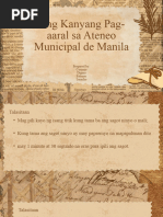 Pag-Aaral Ni Rizal Sa Ateneo | PDF