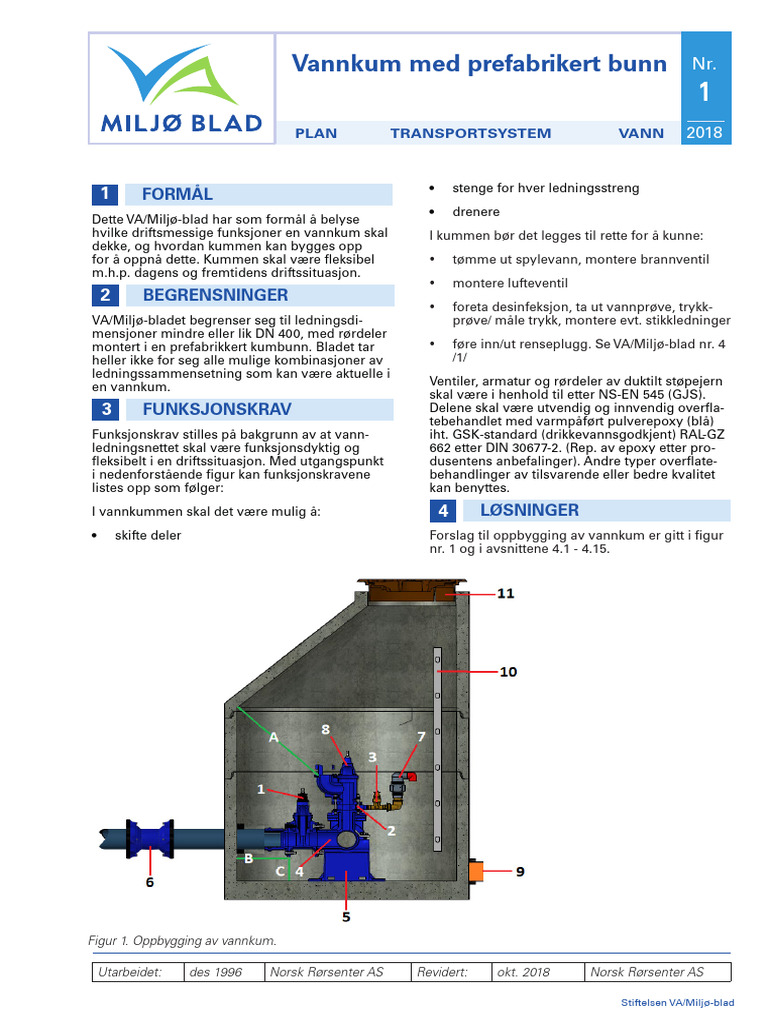 Blad-1 - 11.10.18 Vannkum Med Prefabrikert Bunn | PDF