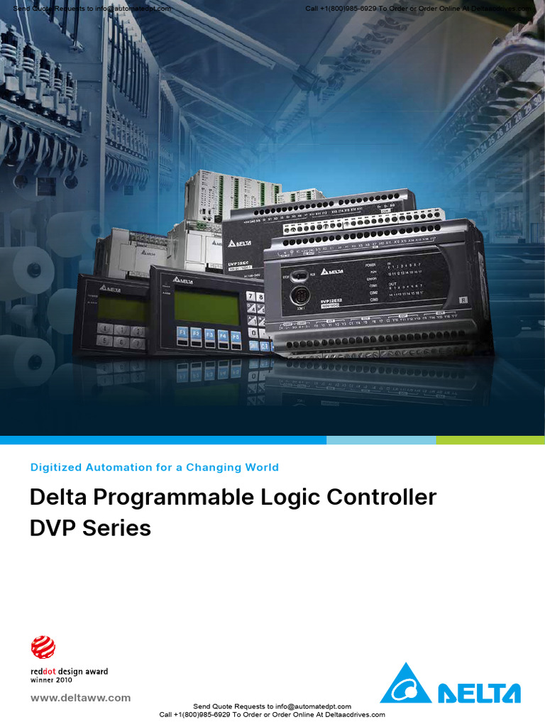 Delta DVP Series Catalog | PDF | Programmable Logic Controller ...