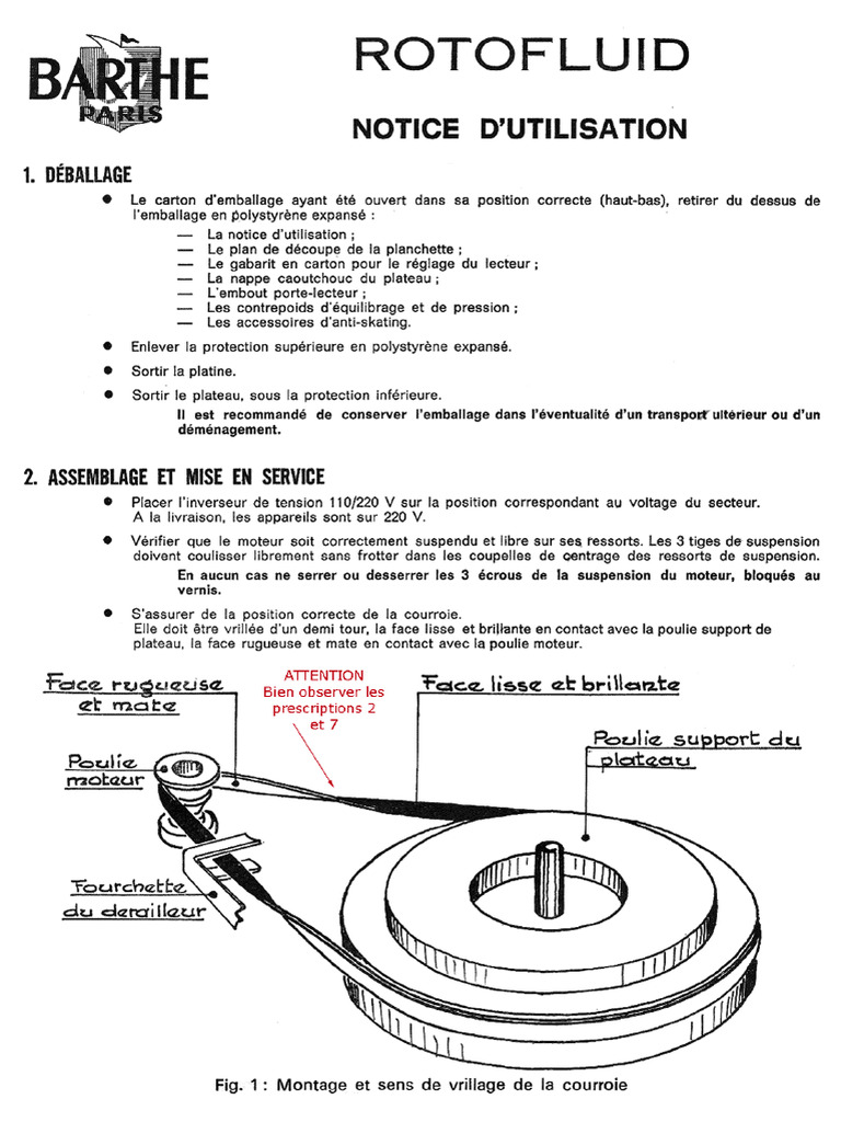 Barthe-Rotofluid-Owners-Manual | PDF