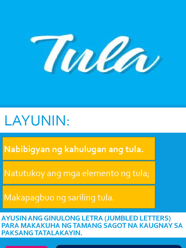 Tula (Week 4) | PDF