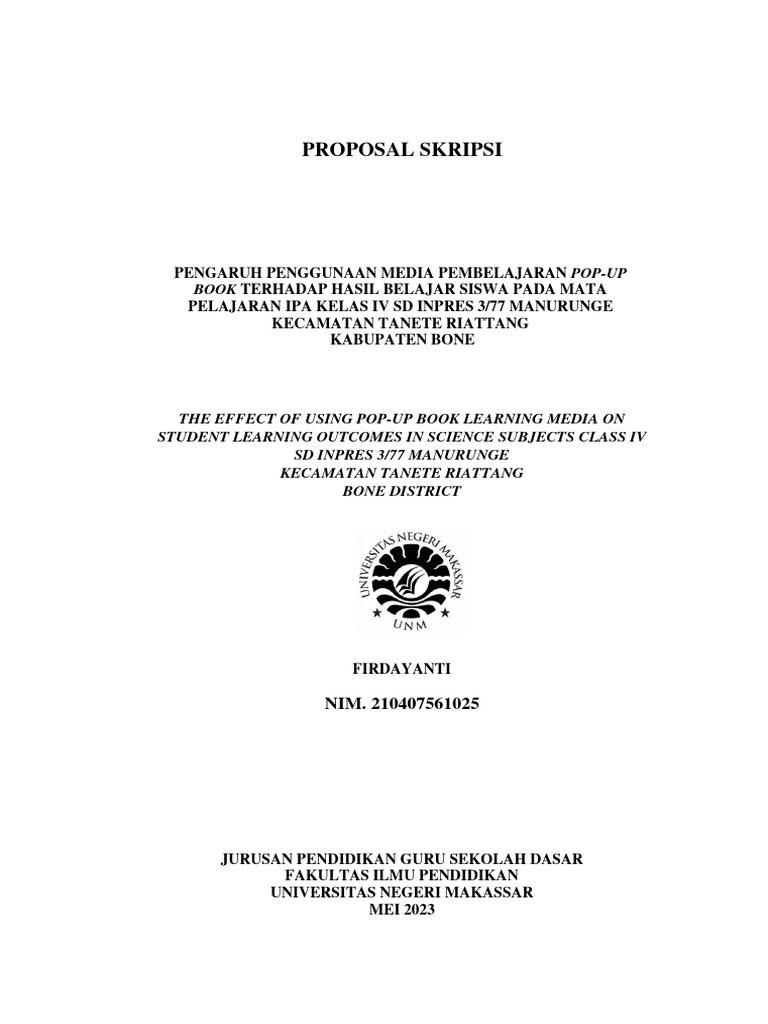 Proposal Kti Dayan Fix | PDF