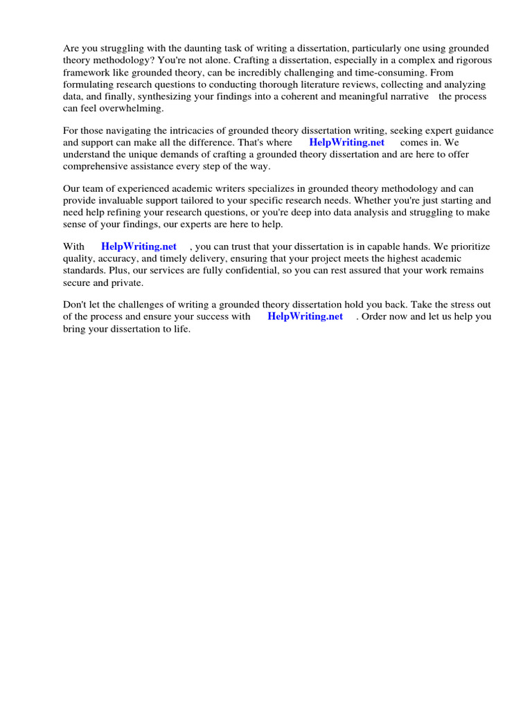 Grounded Theory Dissertation Example | PDF | Scientific Method | Science